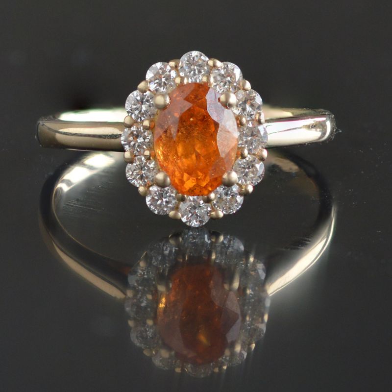 Mandarin Garnet Ring